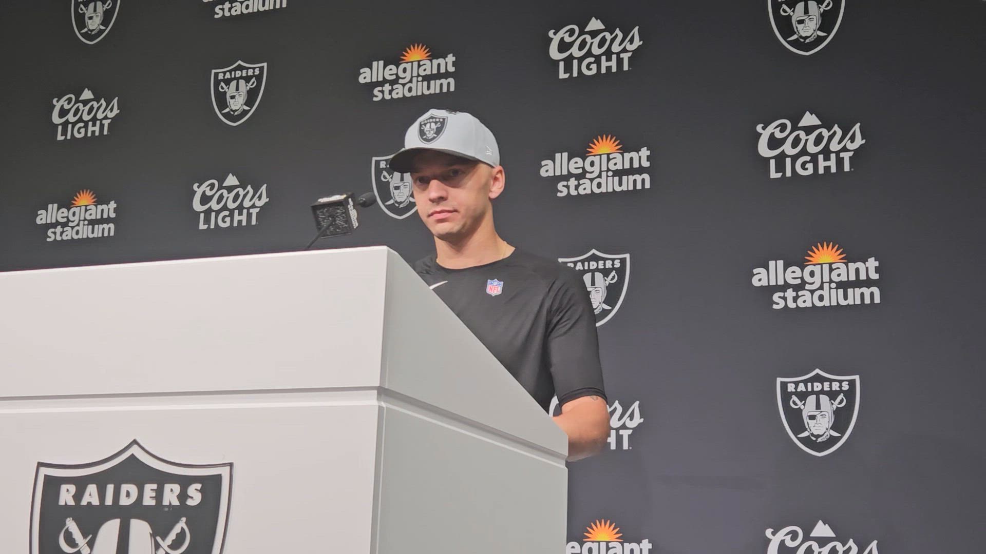 Las Vegas Raiders QB Desmond Ridder Post MNF Loss to the Atlanta Falcons