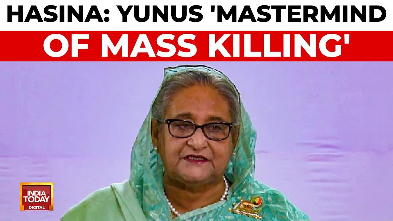 Sheikh Hasina accuses Muhammad Yunus of causing unrest, attacks in ... Sheikh Hasina accuses Muhammad Yunus of causing unrest, attacks in ...