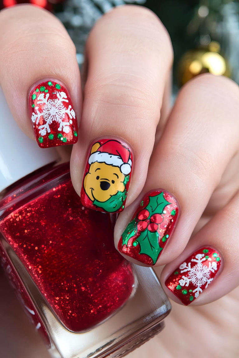 Disney Christmas Nails: 25 Magical Manicure Ideas