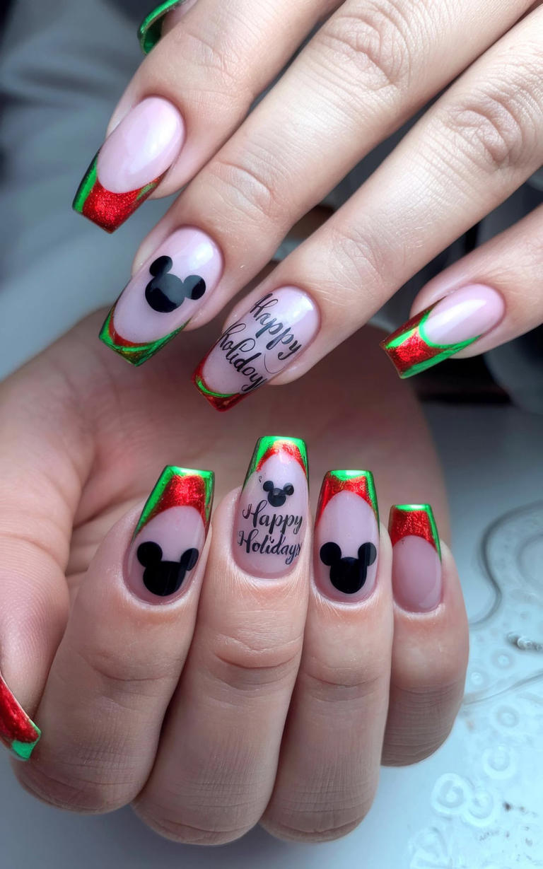 Disney Christmas Nails: 25 Magical Manicure Ideas