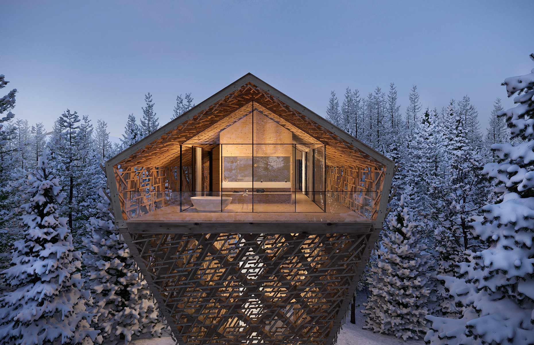 12 beautiful treetop homes