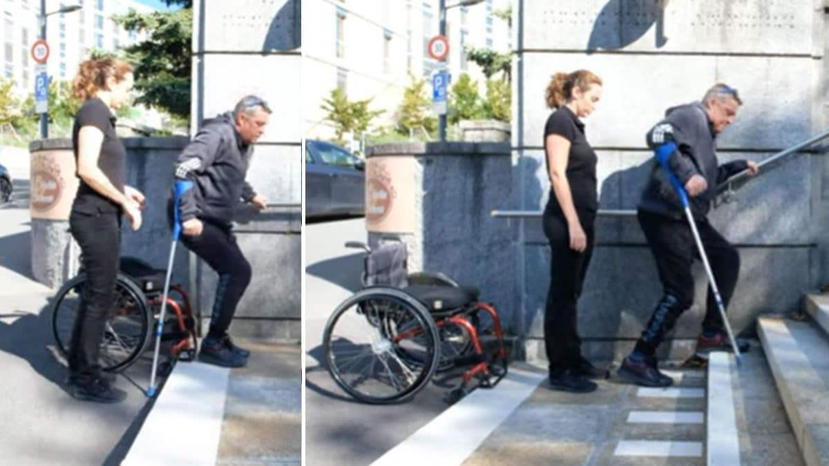 In sedia a rotelle per una lesione midollare, torna a camminare ... In sedia a rotelle per una lesione midollare, torna a camminare ...