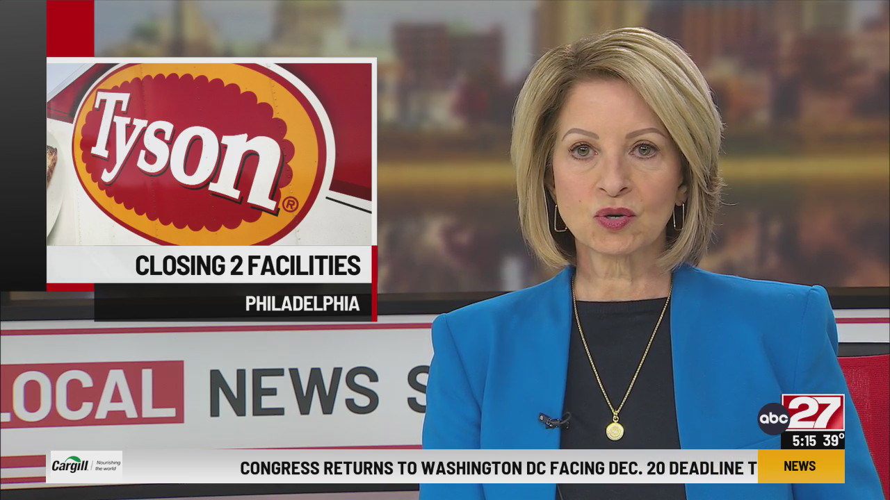 Tyson Foods closing two Pennsylvania plants Tyson Foods closing two Pennsylvania plants