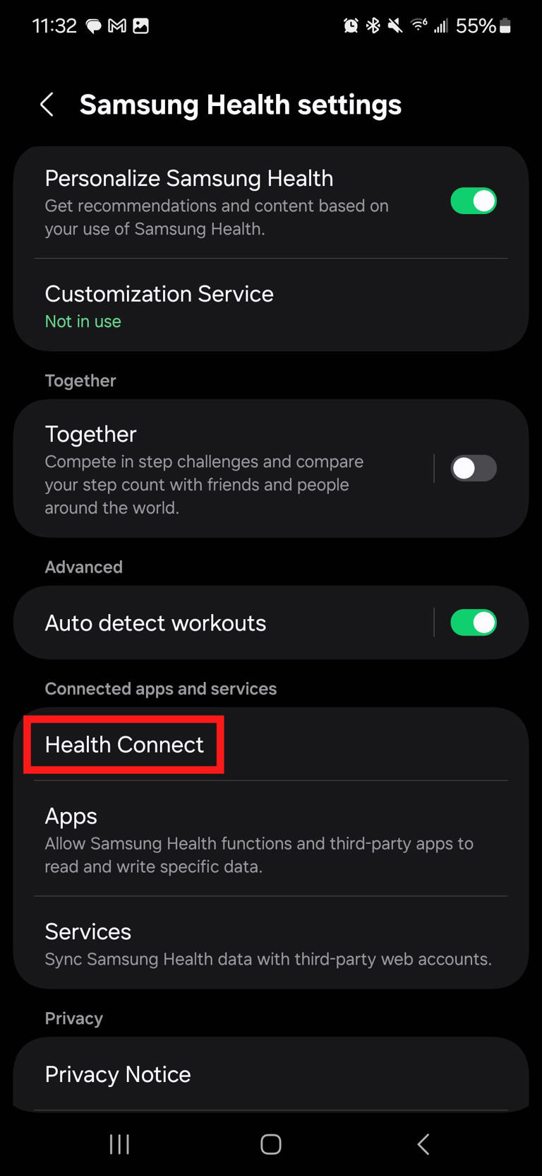How to sync your Samsung Health data with Google Fit