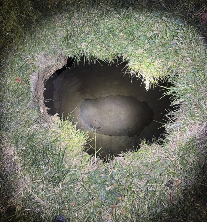 Sinkhole may have swallowed grandmother looking for missing cat: police Sinkhole may have swallowed grandmother looking for missing cat: police