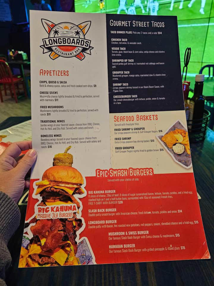 Longboards Restaurant and Bar in Panama City Beach, Florida