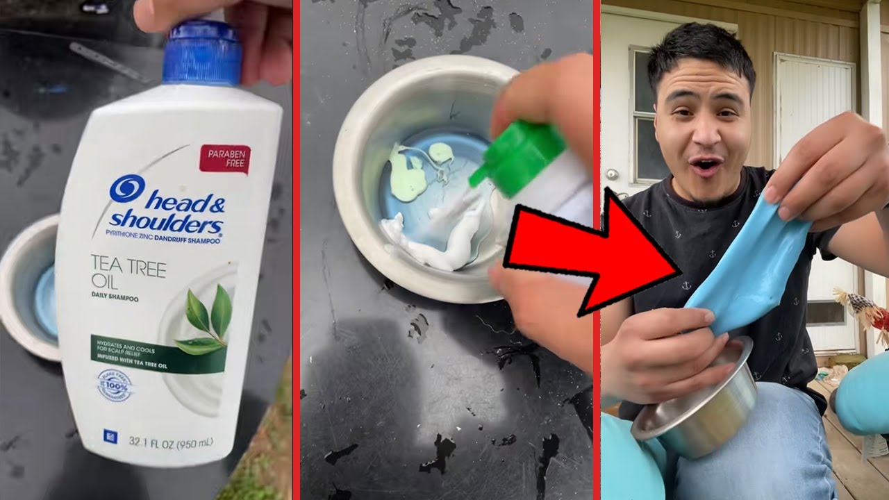 Making fluffy no-glue slime