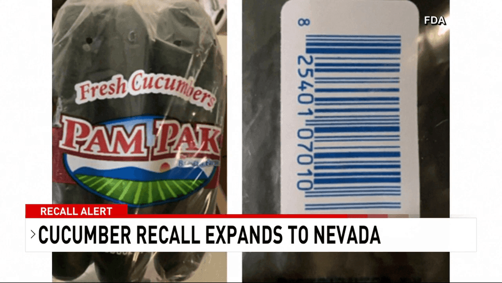FDA expands cucumber recall to include Nevada amid salmonella outbreak FDA expands cucumber recall to include Nevada amid salmonella outbreak