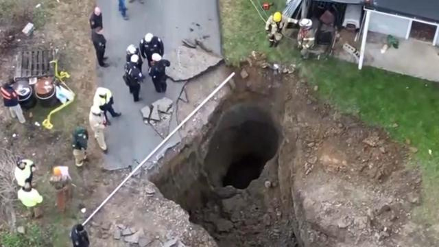 Grandmother may have fallen in sinkhole searching for cat Grandmother may have fallen in sinkhole searching for cat