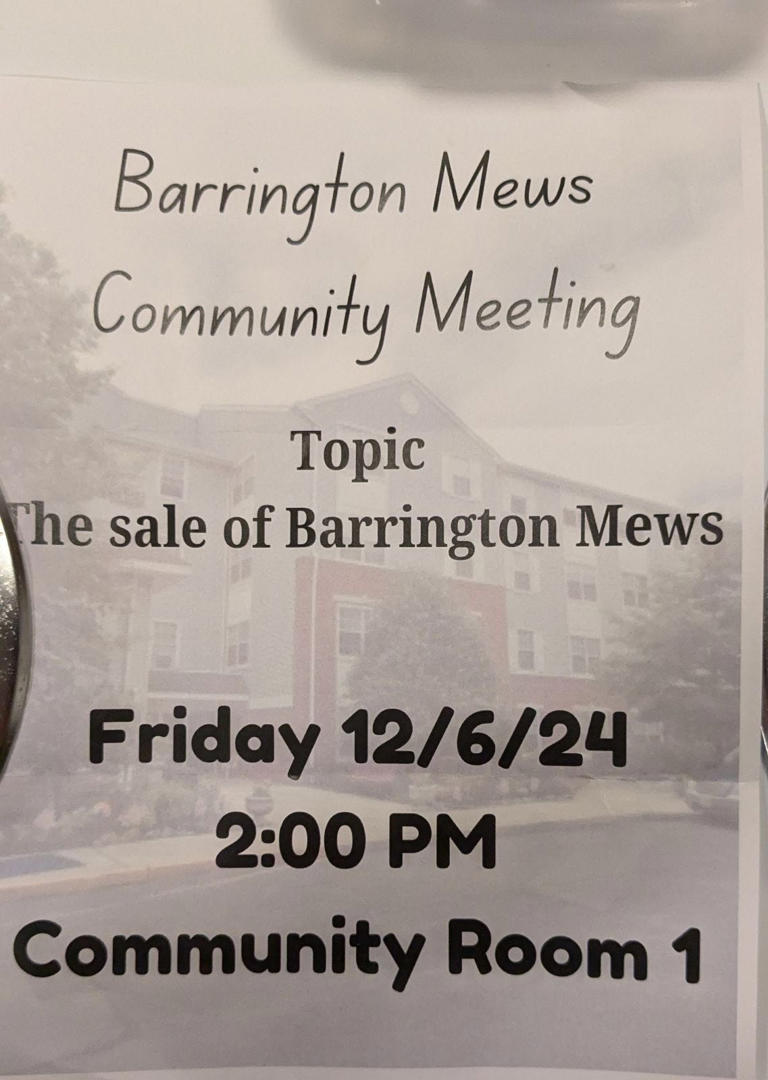 Barrington Mews sale delayed til next month: letter to tenants. Here's ...