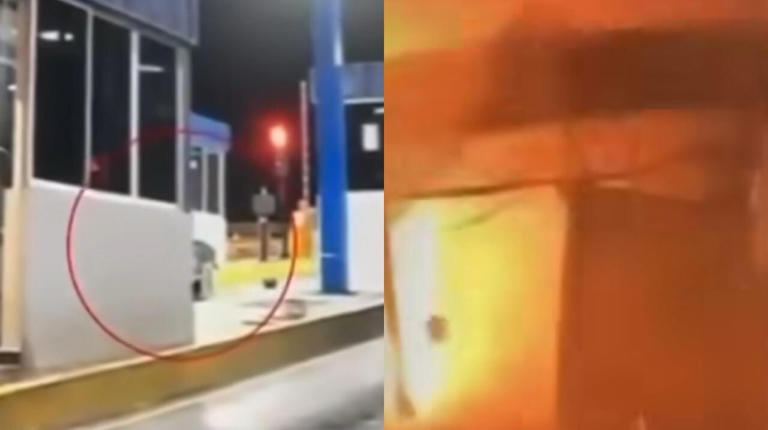 Revelan video del momento exacto del atentado con moto bomba en peaje ... Revelan video del momento exacto del atentado con moto bomba en peaje ...