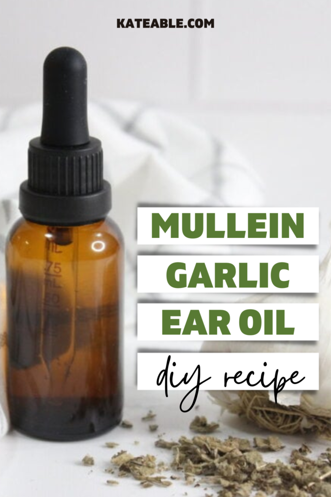 DIY Mullein Garlic Ear Oil Natural Remedy for Ear Pains
