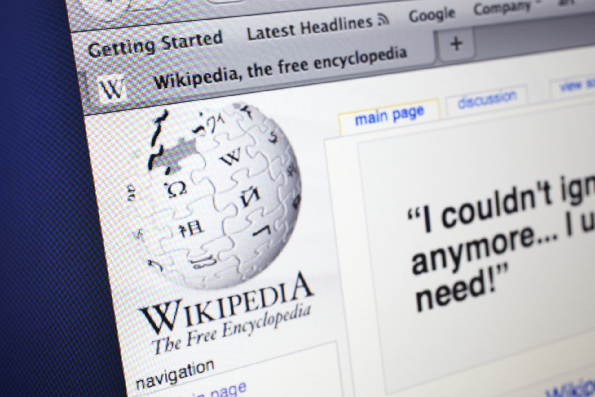 The most-viewed Wikipedia pages