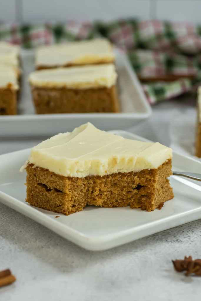 Easy Gingerbread Sheet Cake Recipe & Cream Cheese Frosting