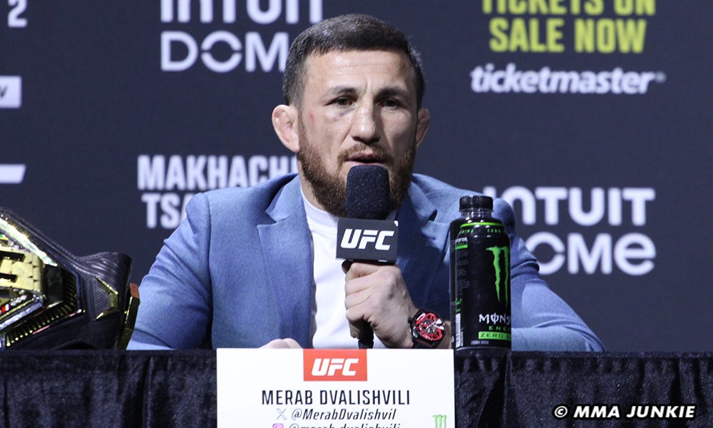 Merab Dvalishvili reacts to ex-teammate helping Umar Nurmagomedov for ...