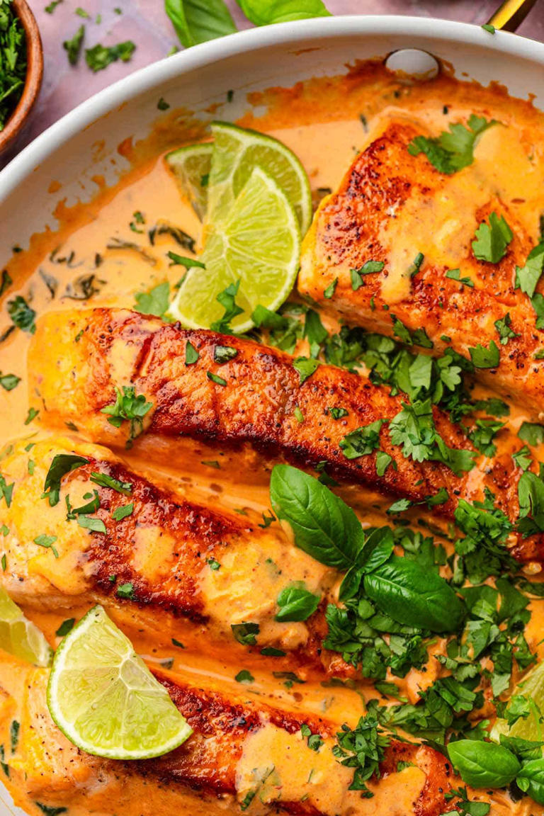 Thai Salmon Curry with Coconut Milk