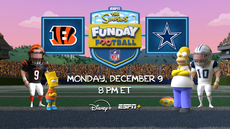 How ESPN brought 'The Simpsons' universe to Bengals-Cowboys for 'Monday Night Football'