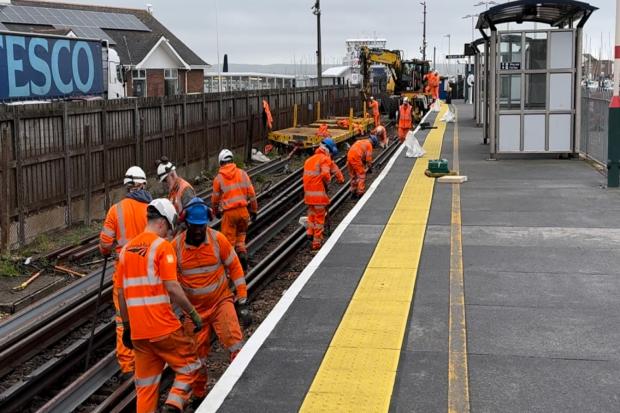 Major work completed on railway line serving coastal town