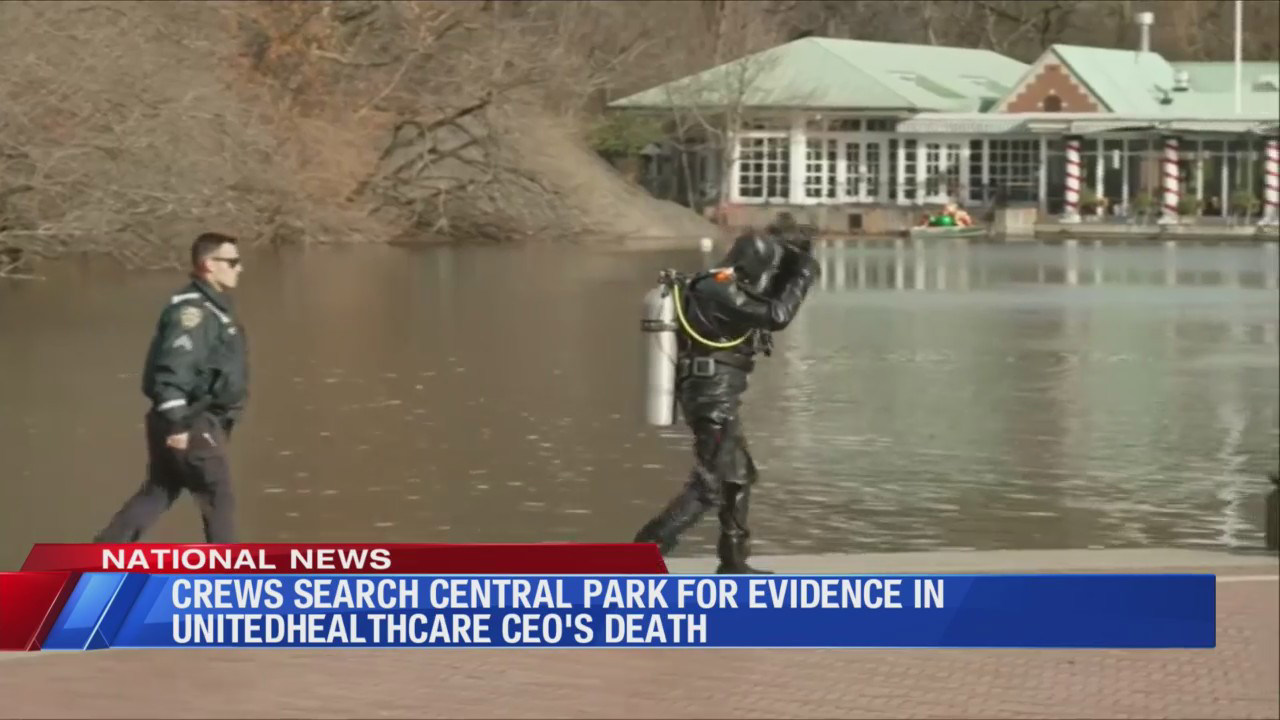 Crews search Central Park for evidence in UnitedHealthcare CEO's death Crews search Central Park for evidence in UnitedHealthcare CEO's death