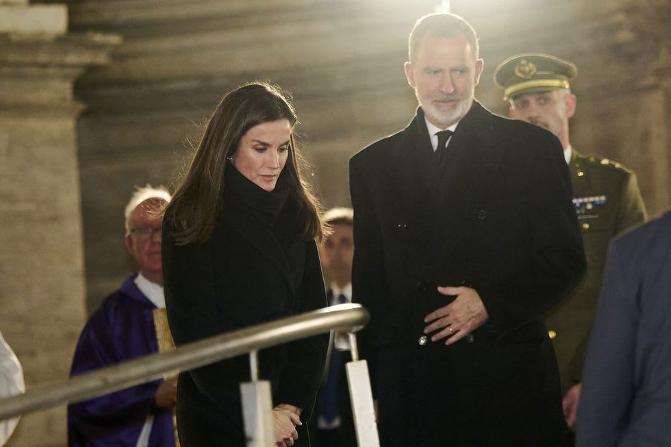 Queen Letizia and King Felipe of Spain attend mass service for victims ... Queen Letizia and King Felipe of Spain attend mass service for victims ...
