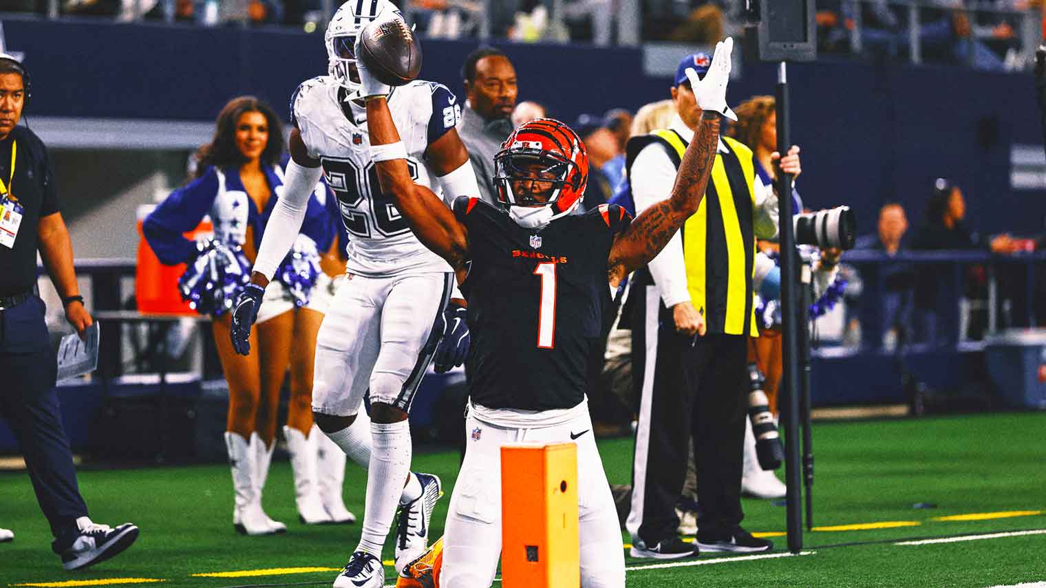 Bengals come away with 27-20 win after botched blocked punt by Cowboys