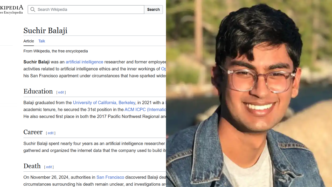 What we learned from Open AI whistleblower Suchir Balaji's Wikipedia Page What we learned from Open AI whistleblower Suchir Balaji's Wikipedia Page
