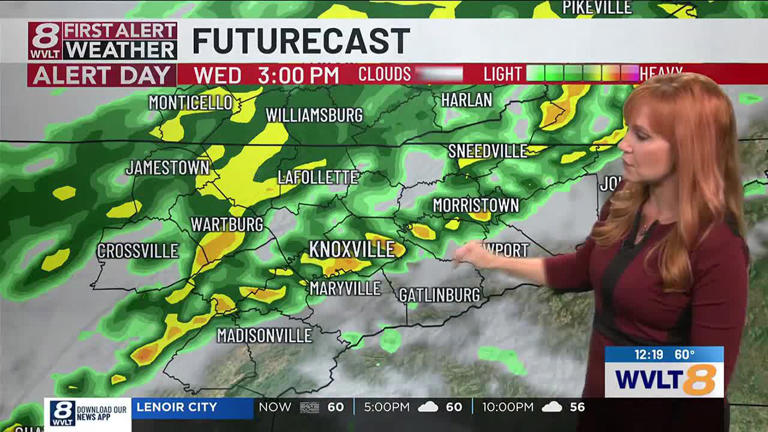 Few showers and mild ahead of a cold front's gusty storms, First Alert Weather Day