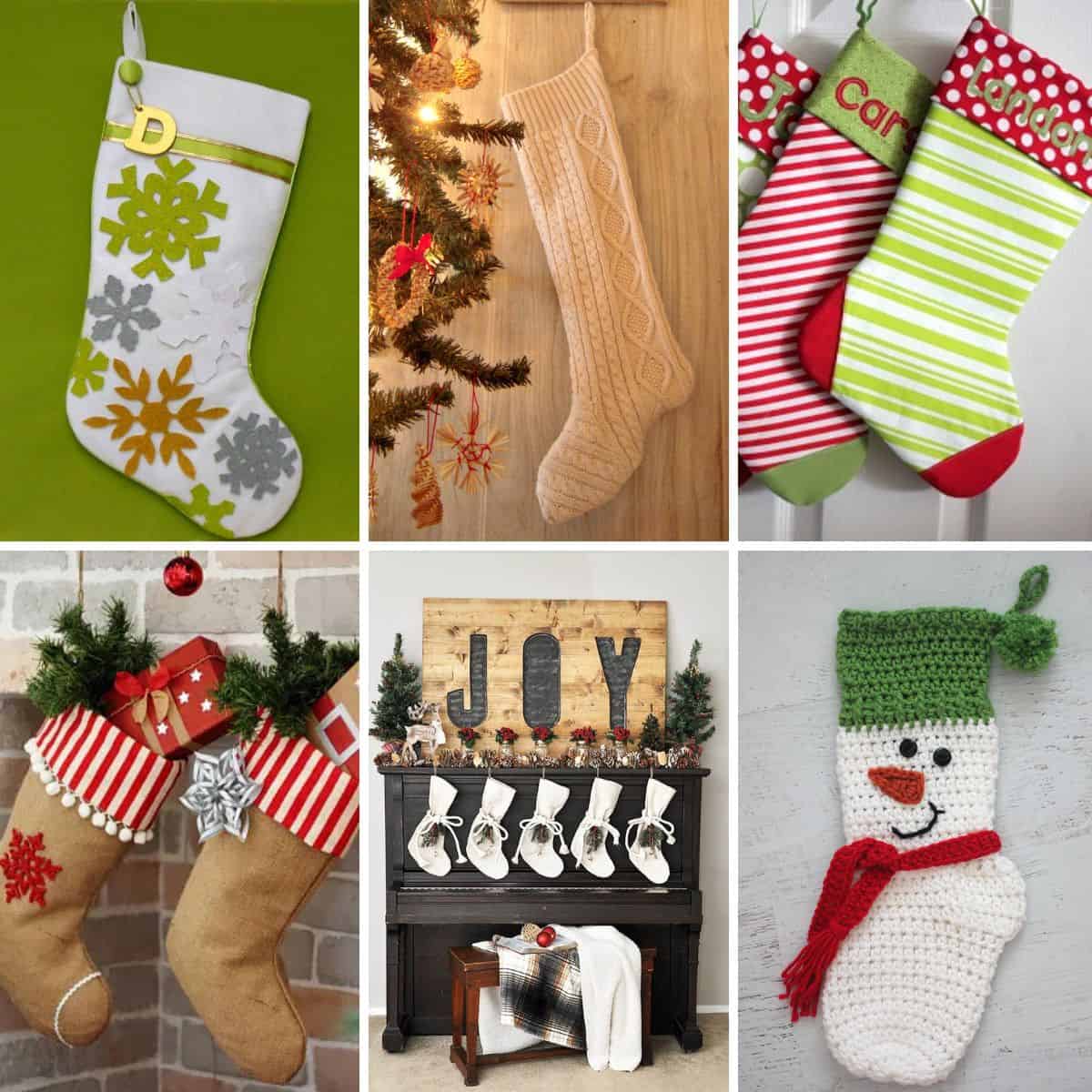 20 Homemade Christmas Stockings with Tutorials