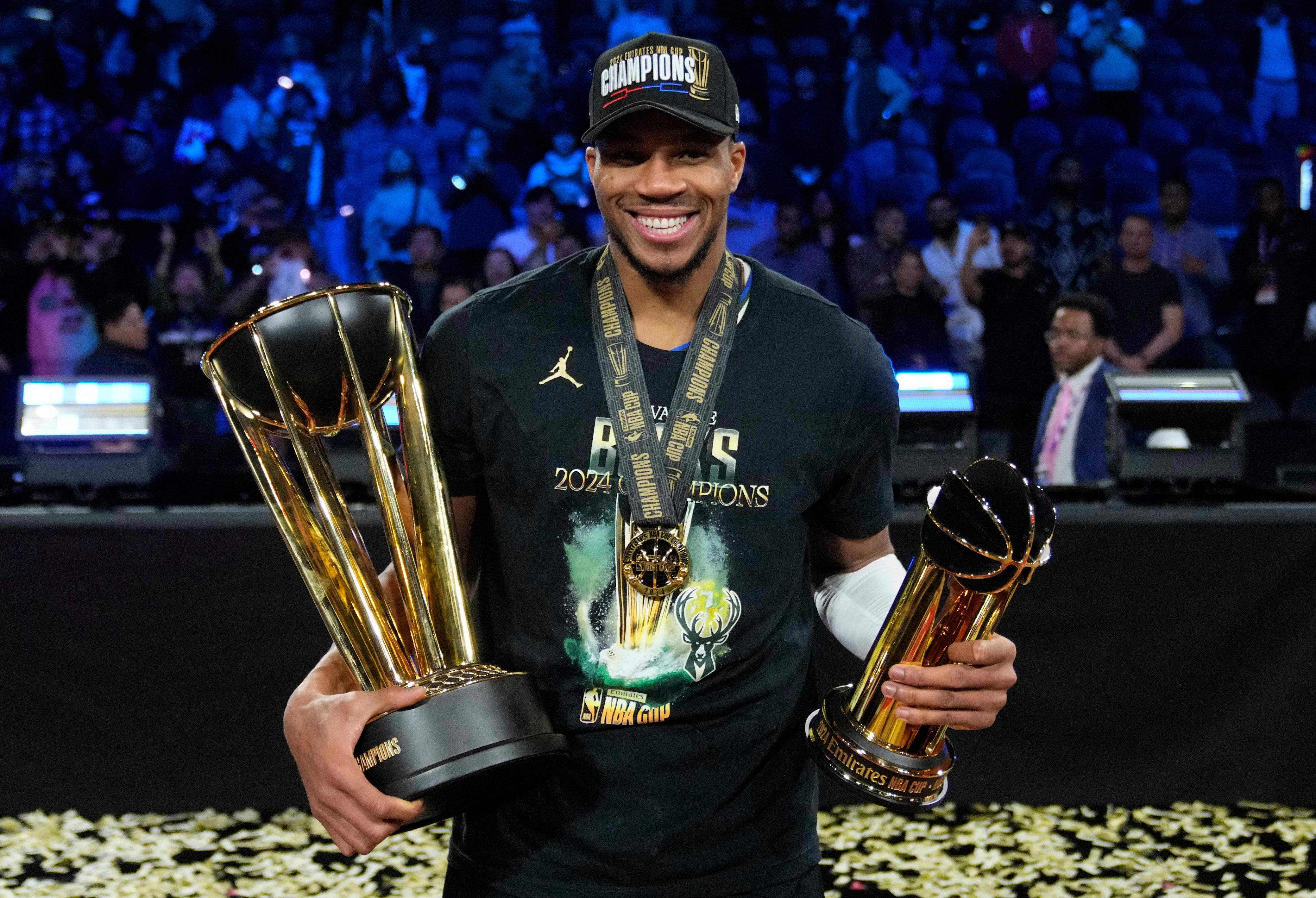 'Best player in the world' Giannis Antetokounmpo wins Emirates NBA Cup ...