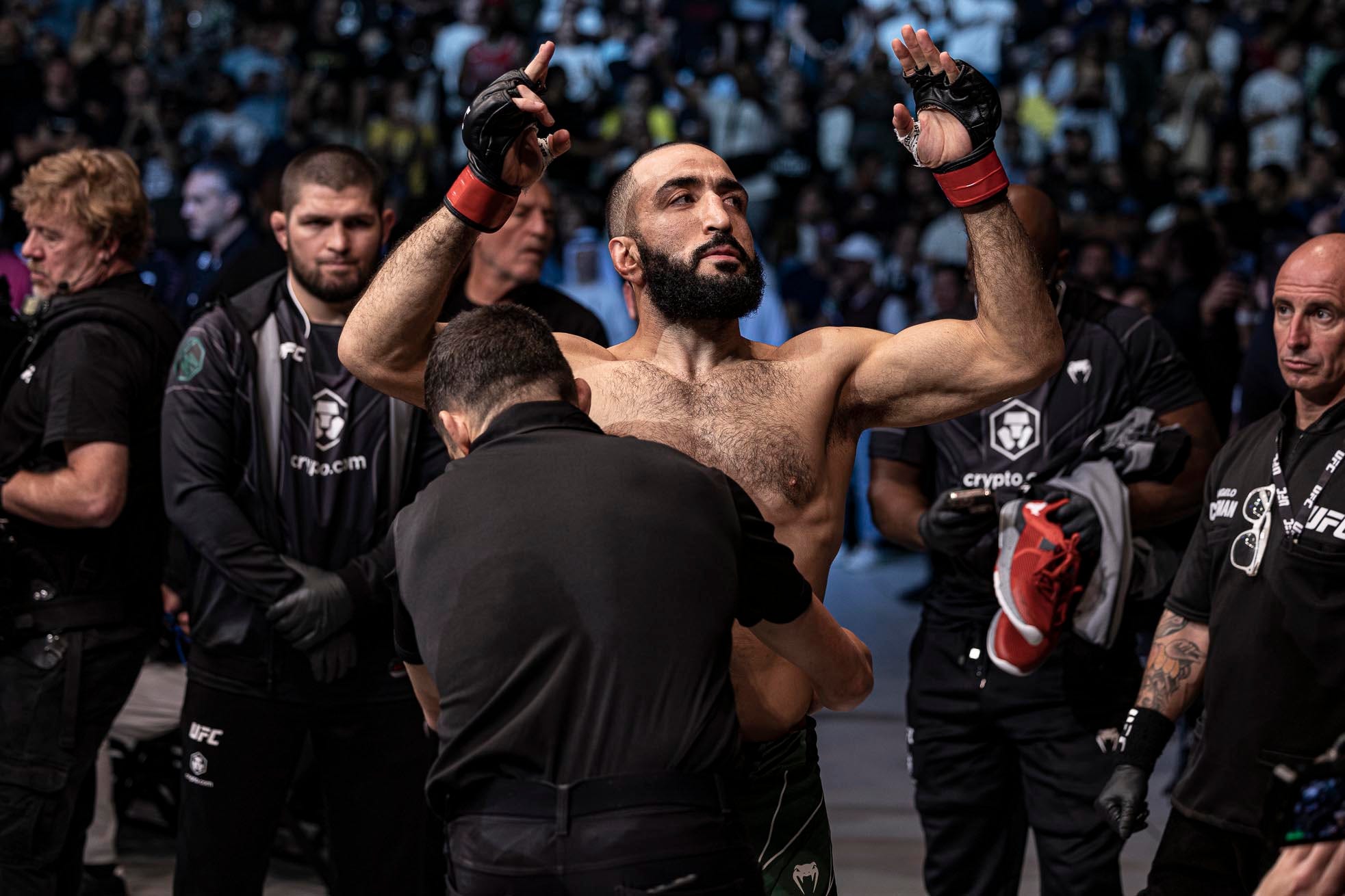 UFC champ Belal Muhammad would vacate welterweight title for Islam ...