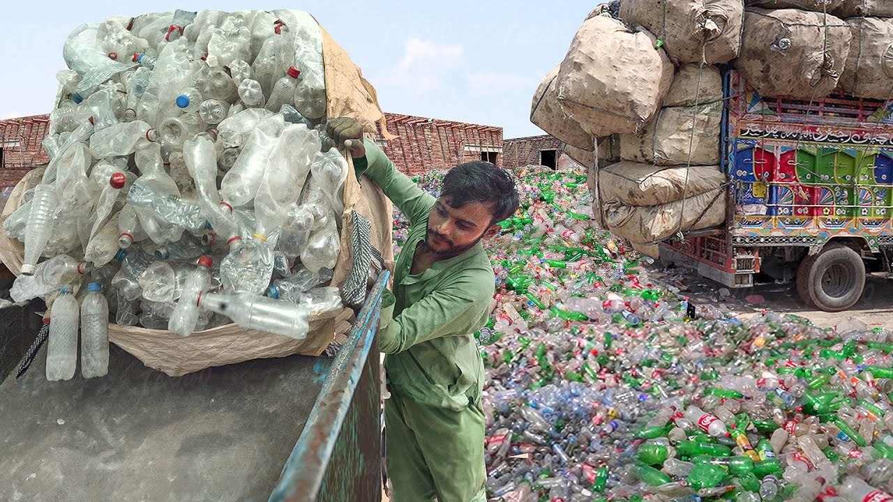 Innovative recycling of millions of used plastic bottles