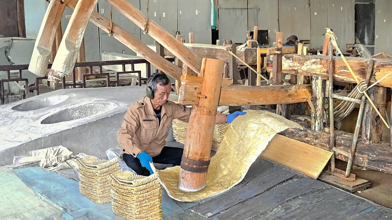 How massive hammers create ancient paper