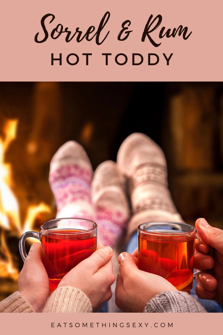 A hot sorrel cocktail with Caribbean rum