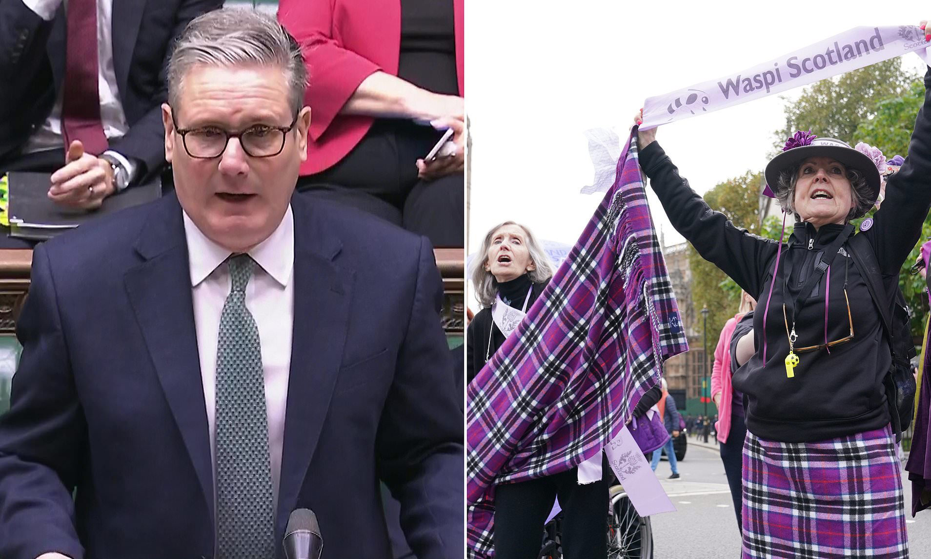 Labour left in mutiny over Starmer's betrayal of 3.8m Waspi women Labour left in mutiny over Starmer's betrayal of 3.8m Waspi women