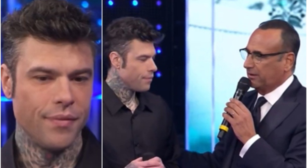 Fedez confuso a “Sarà Sanremo”, poche parole e occhi gonfi: Carlo Conti ... Fedez confuso a “Sarà Sanremo”, poche parole e occhi gonfi: Carlo Conti ...