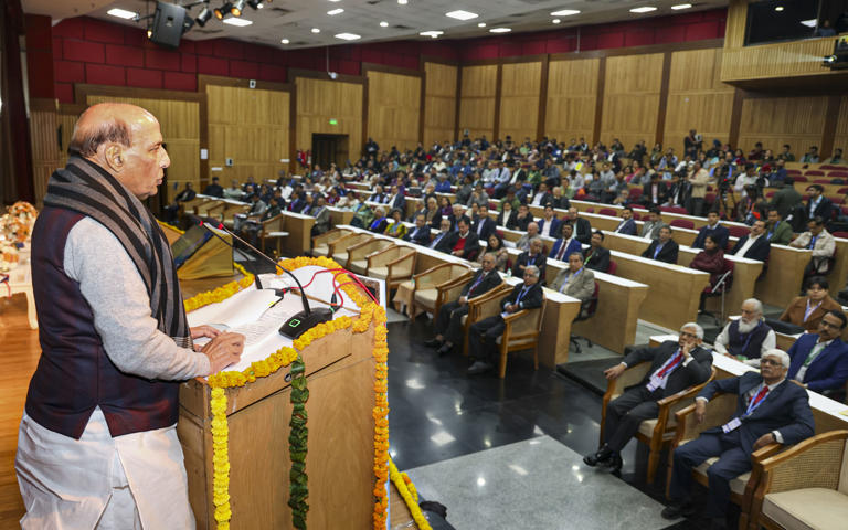 India moving forward at 'unprecedented' speed under Modi Govt: Rajnath