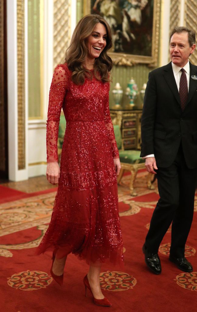 Princess Kate's sheer sparkly dress is the ultimate summer evening look
