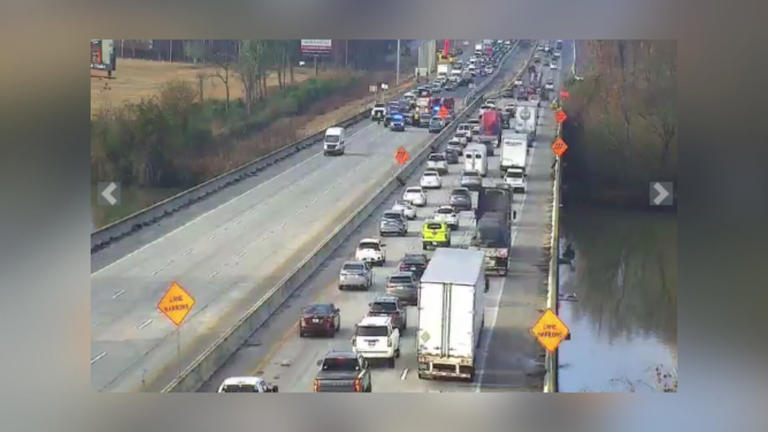 Lanes reopen after crash on I-20 East at Broad River Bridge Lanes reopen after crash on I-20 East at Broad River Bridge