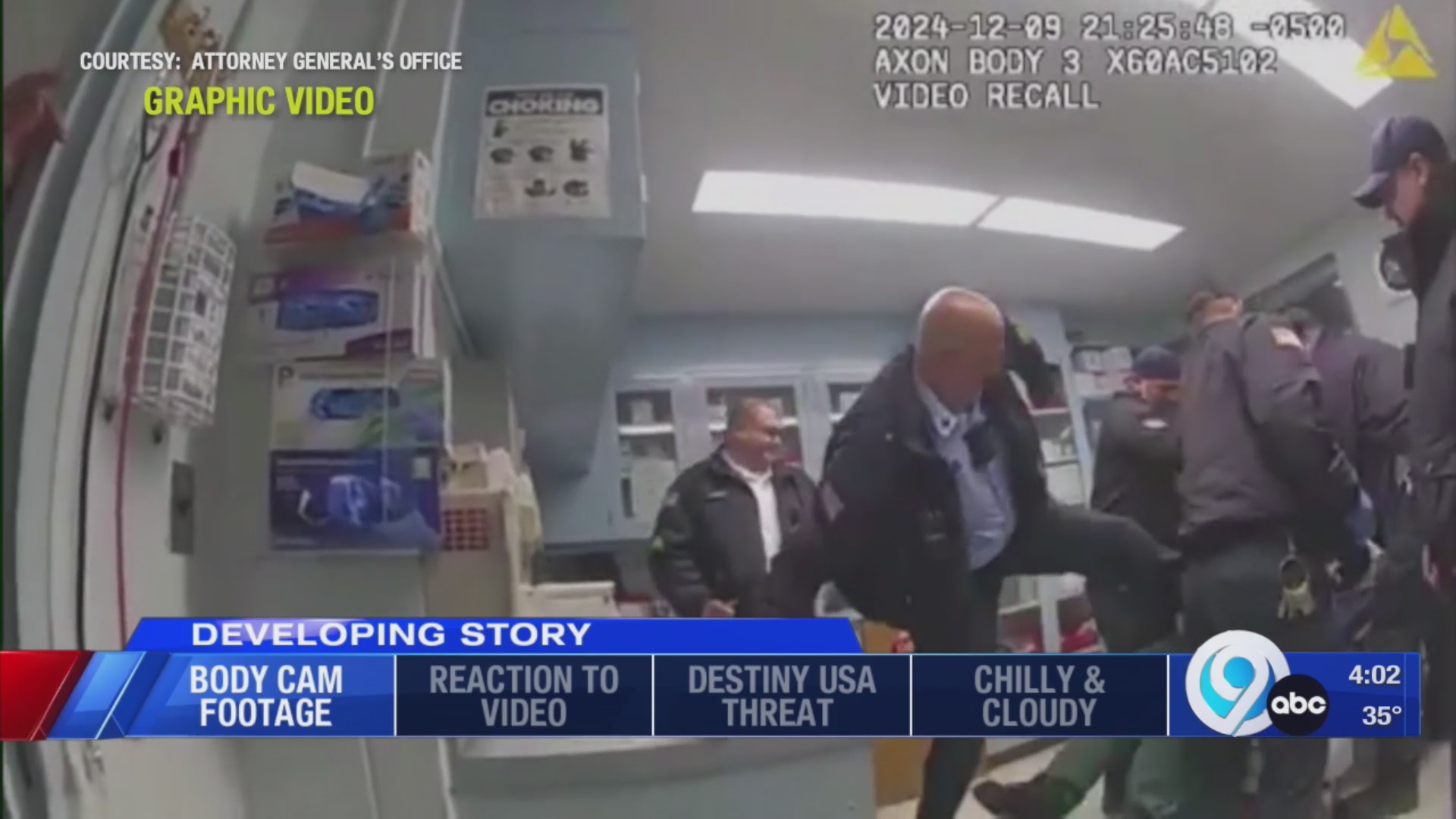 Bodycam video shows beating that preceded death of inmate Robert Brooks