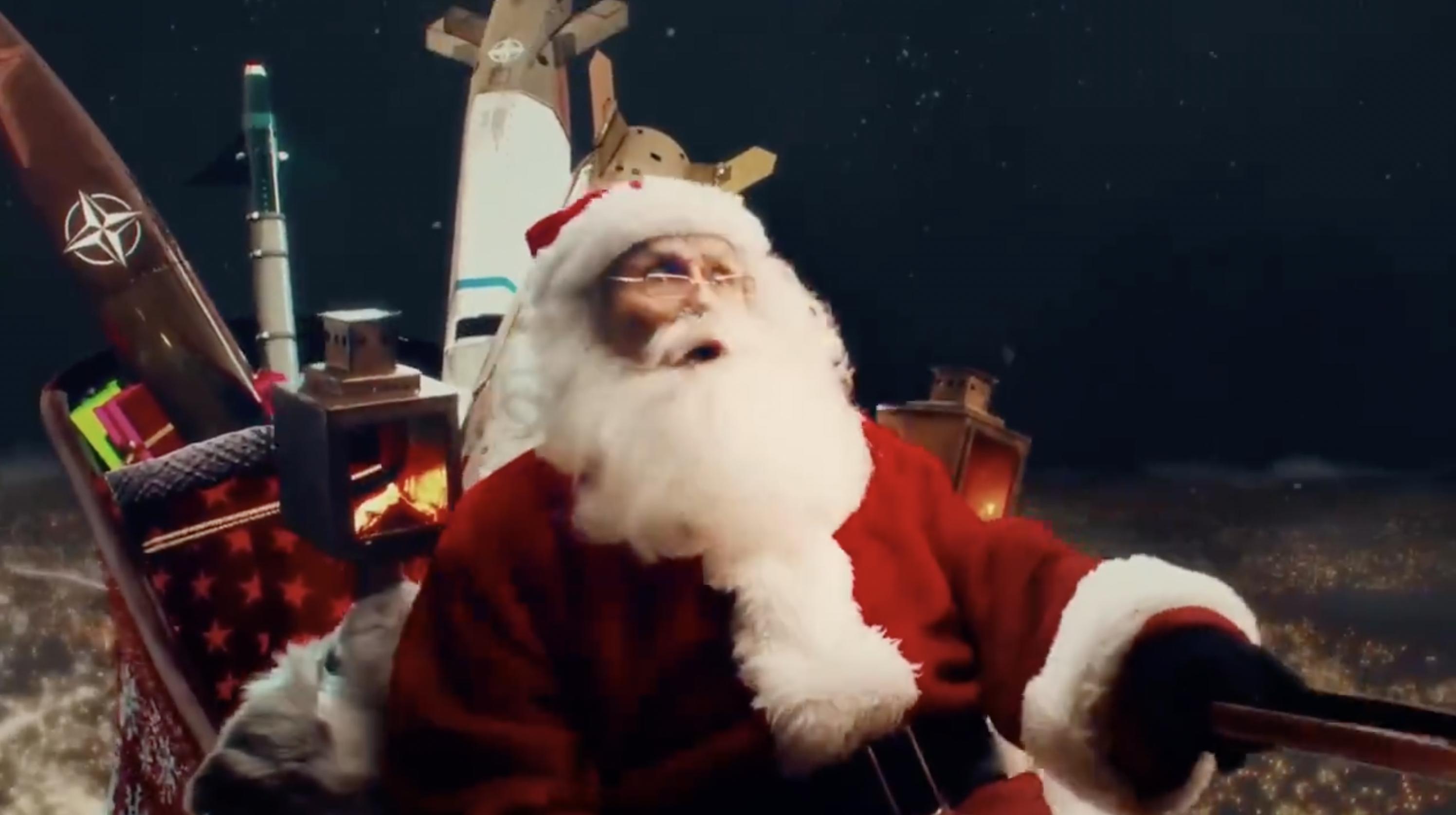 Santa Claus Explodes After Shot By Russian Military Officials in Social ...