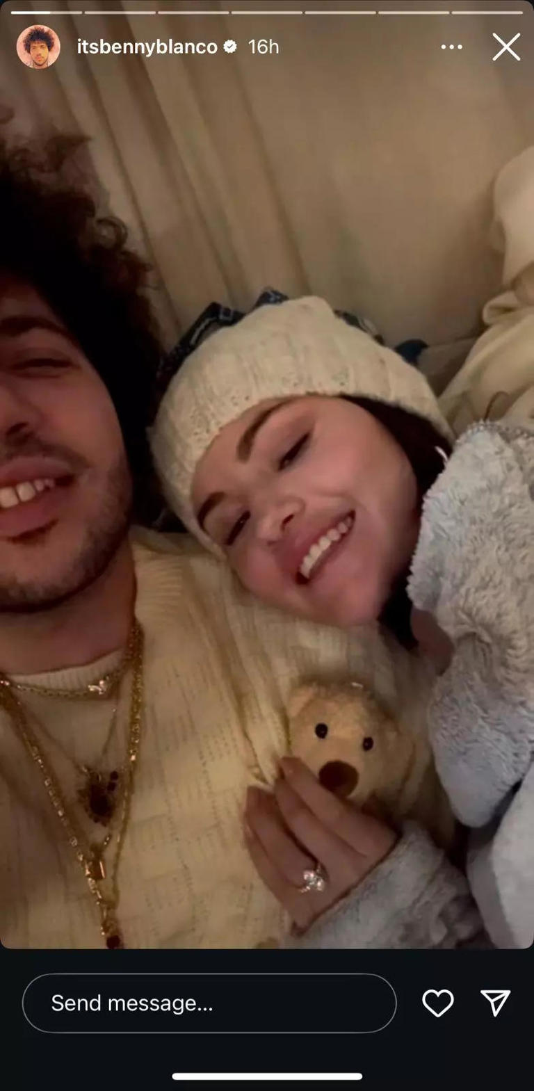 Selena Gomez and Benny Blanco celebrate Hanukkah as a newly engaged couple - Pics
