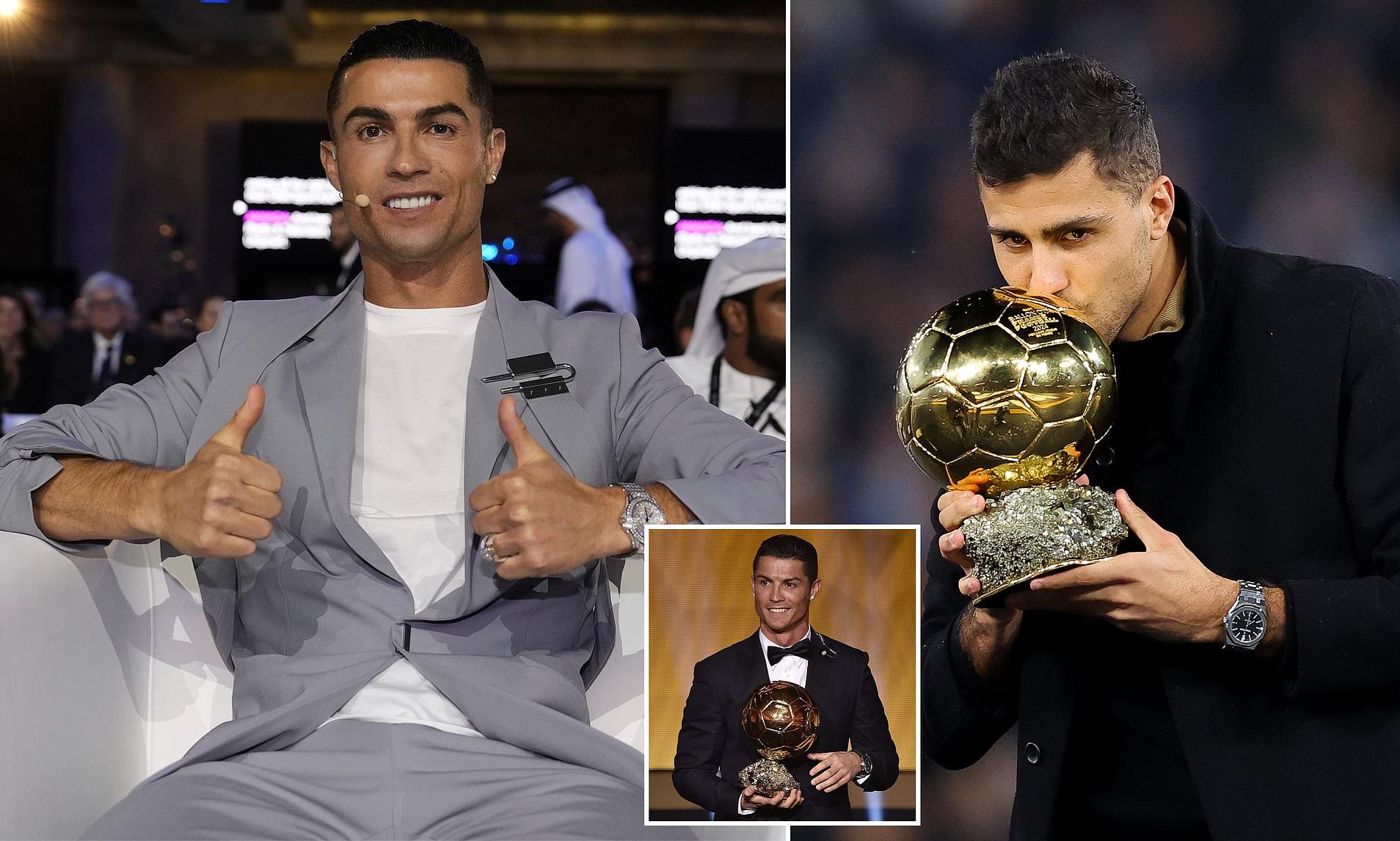 Cristiano Ronaldo labels the Ballon d'Or as 'UNFAIR' and that Rodri ...