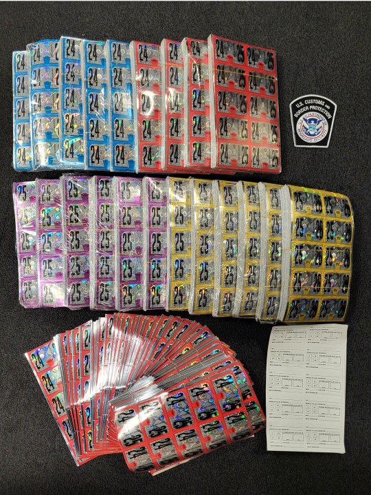 $1.4 in counterfeit PA vehicle inspection stickers seized by U.S ...