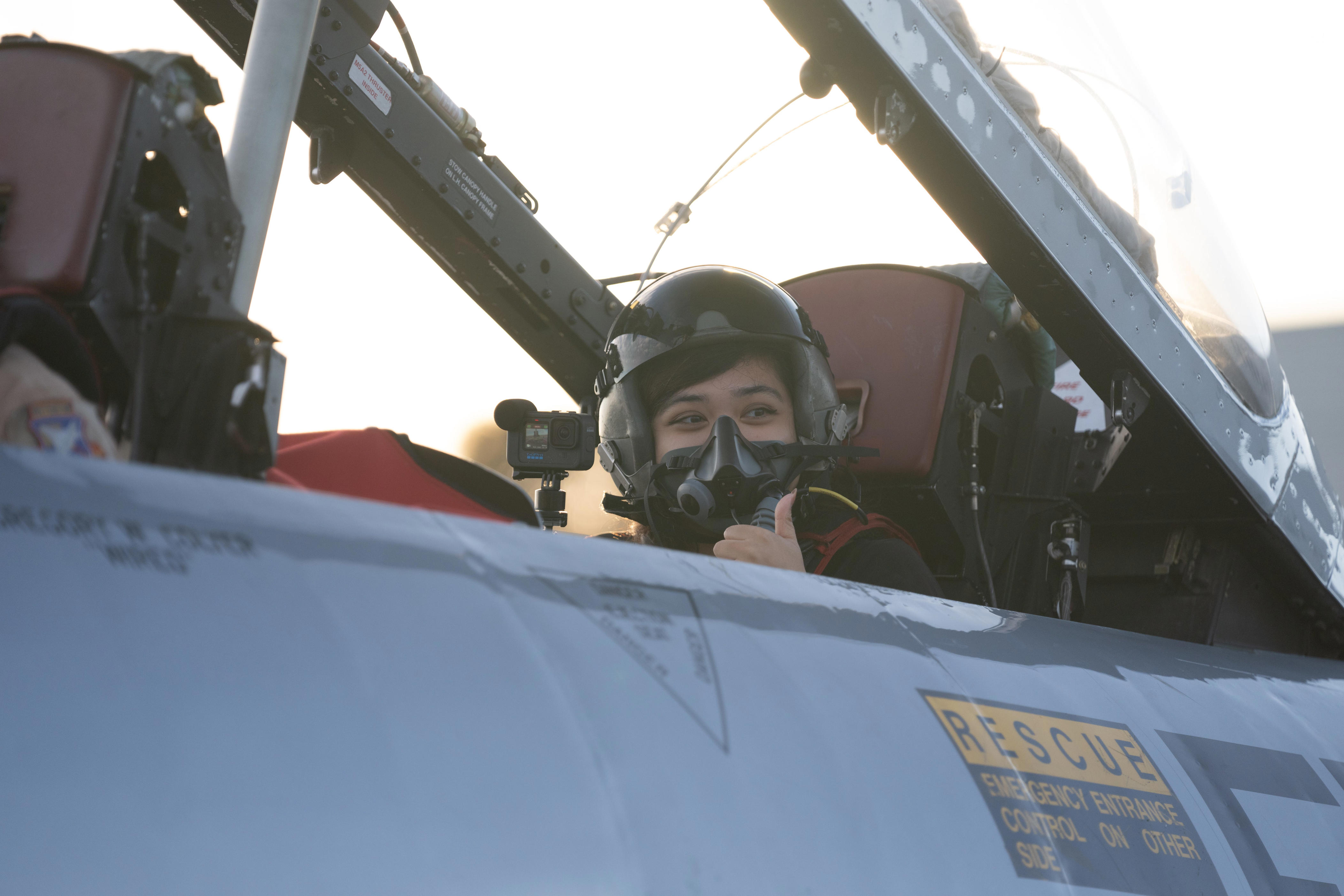 I flew in a Cold War-era jet that trained US fighter pilots. It showed ...