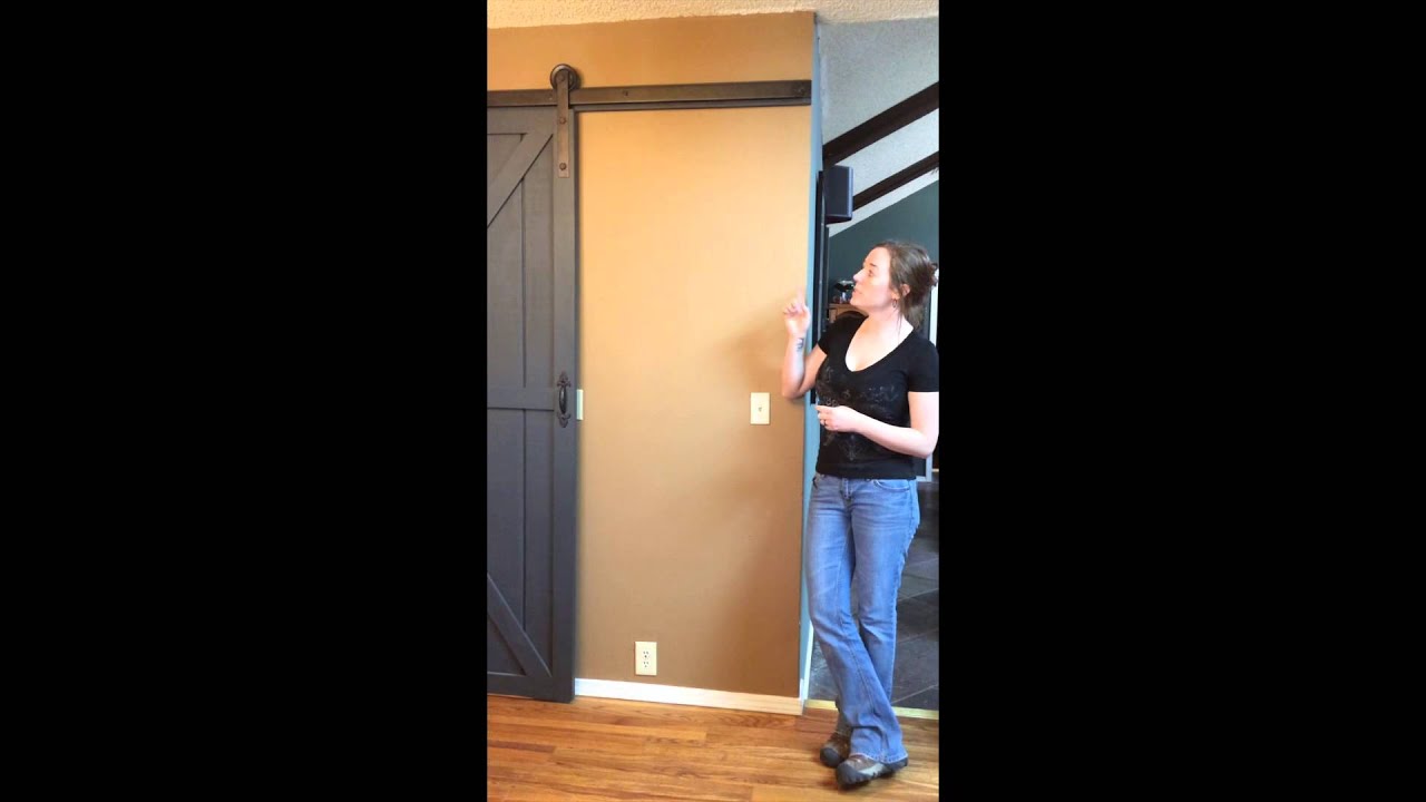 How I built a sliding barn door step by step