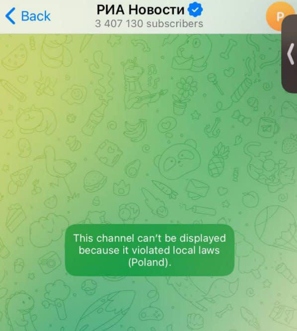 Telegram blocks Russian propaganda channels in the EU Telegram blocks Russian propaganda channels in the EU