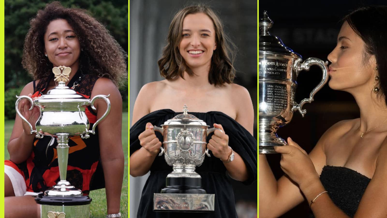 The 11 women with a 100% win rate in Grand Slam finals: ft. Iga Swiatek ...