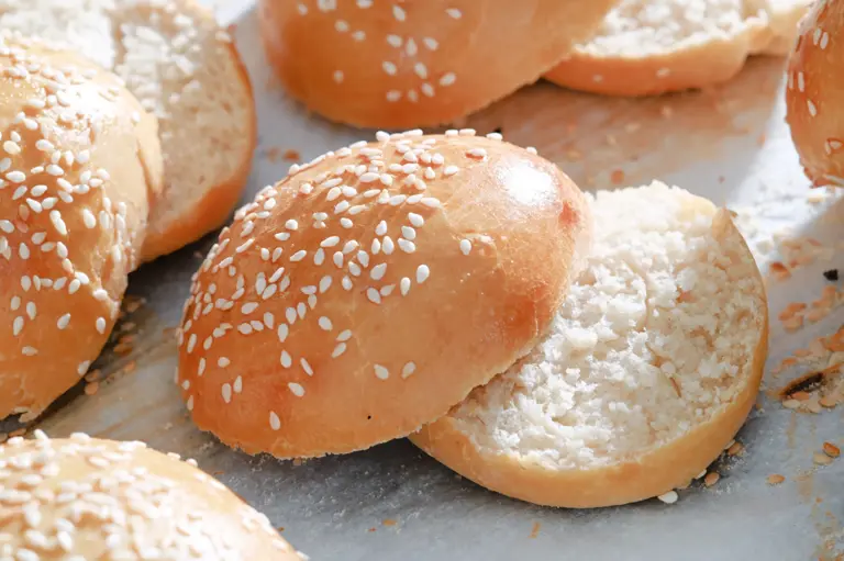 Soft and Fluffy Sourdough Hamburger Buns Easy Recipe