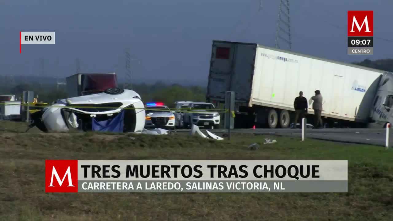 Muere familia en trágico accidente sobre la Monterrey-Nuevo Laredo Muere familia en trágico accidente sobre la Monterrey-Nuevo Laredo