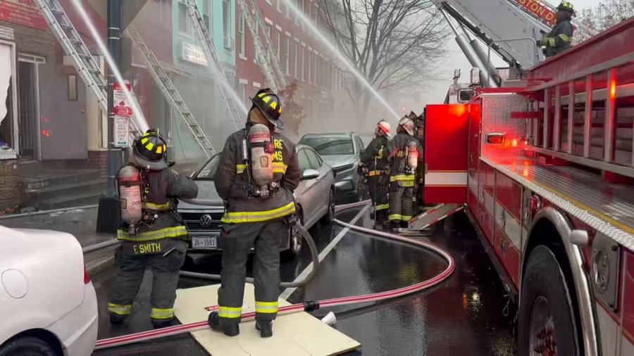 Three DC firefighters injured in fire at vacant church buildings